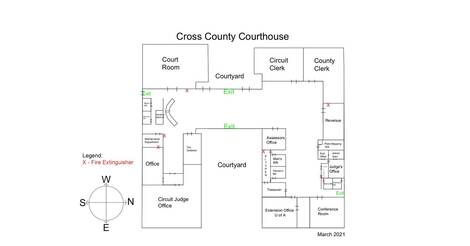 Courthouse Layout - Cross County AR Government